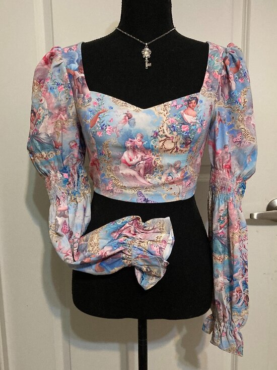 Dolls Kill | Tops | Dolls Kill Sugar Thrillz Divine Lush Opulence Puff ...
